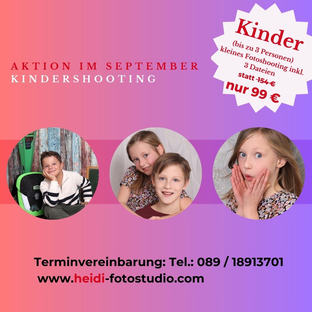 unsere Shooting Aktion im September! - heidi-fotostudio